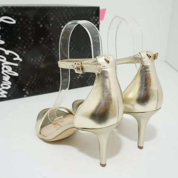 Sam Edelman | Shoes | Sam Edelman Patti Light Gold Leather Sandals ...